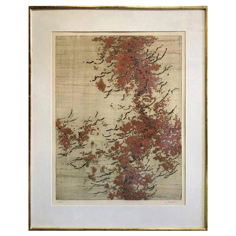 Yannick Ballif Large Limited Edition Modern Abstract Aquatint Etching ...