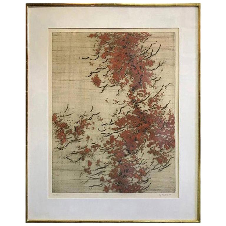 Yannick Ballif Large Limited Edition Modern Abstract Aquatint Etching ...