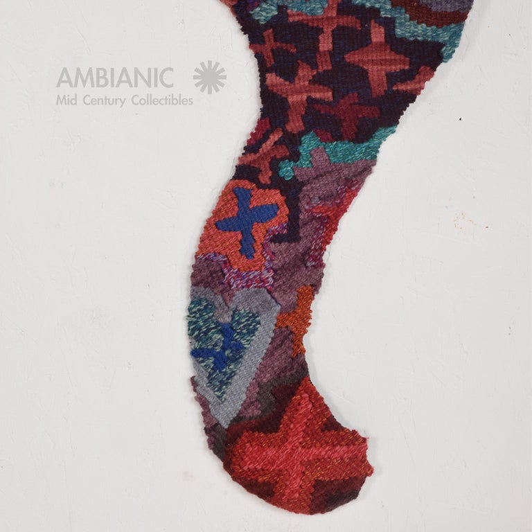 YAQUI Tribe Native American Indian Wall Art Tapestry Mixed Weave Red ...