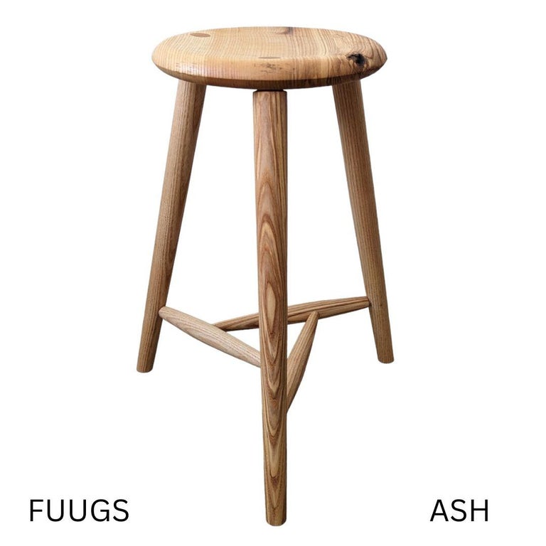 Yarrow 3 Legged Stool in Ash For Sale at 1stDibs
