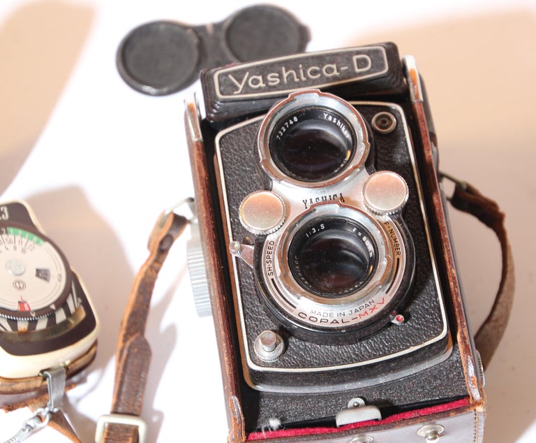 Yashica-D Camera with Case and Accessories, circa 1958 at 1stDibs