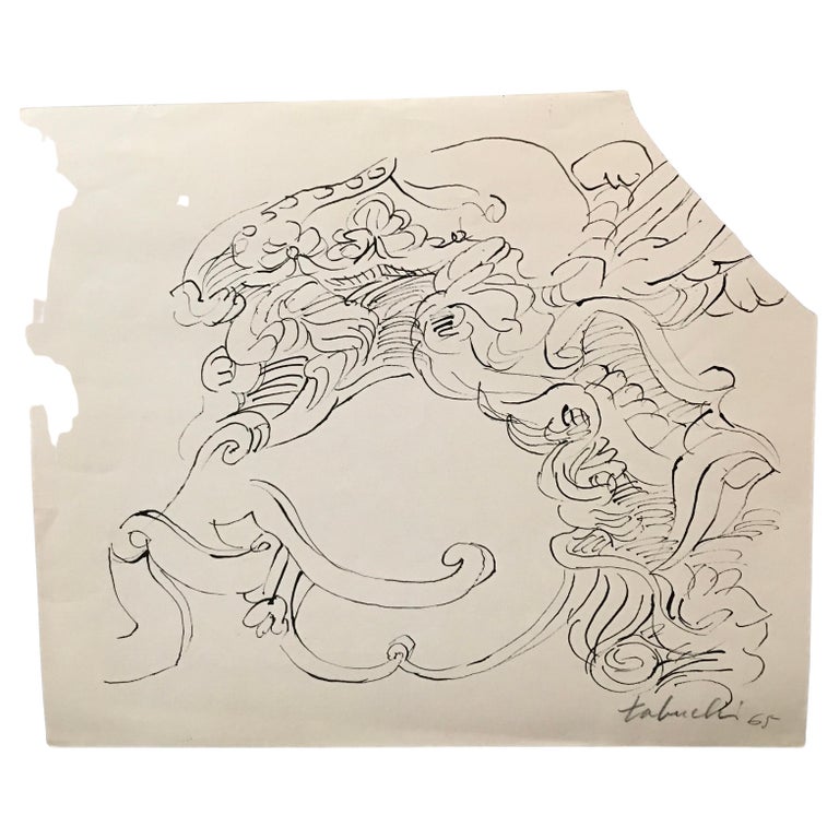 Yasse Tabuchi Modern Ink Drawing For Sale at 1stDibs