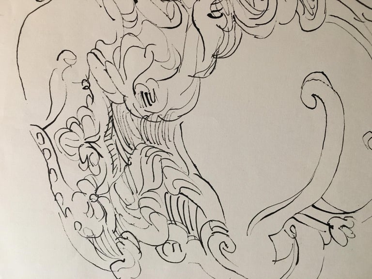 Yasse Tabuchi Modern Ink Drawing For Sale at 1stDibs