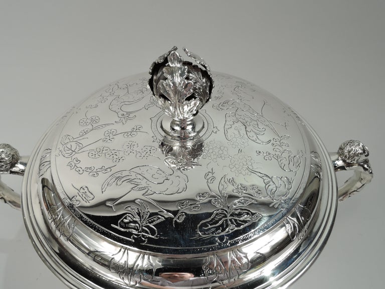 Ye Olde English Sterling Silver Porringer Ice Bucket by Comyns For Sale ...