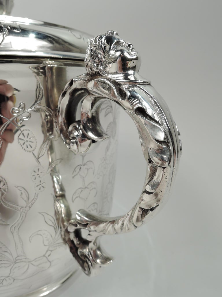 Ye Olde English Sterling Silver Porringer Ice Bucket by Comyns For Sale ...