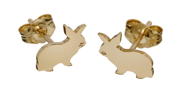 Wendy Brandes Year of the Rabbit 18K Gold Customizable Bunny Single ...