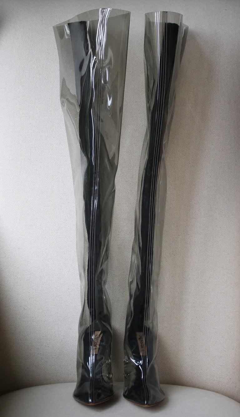 Yeezy Season 4 Tubular Clear Over-The-Knee Boots at 1stDibs | yeezy ...