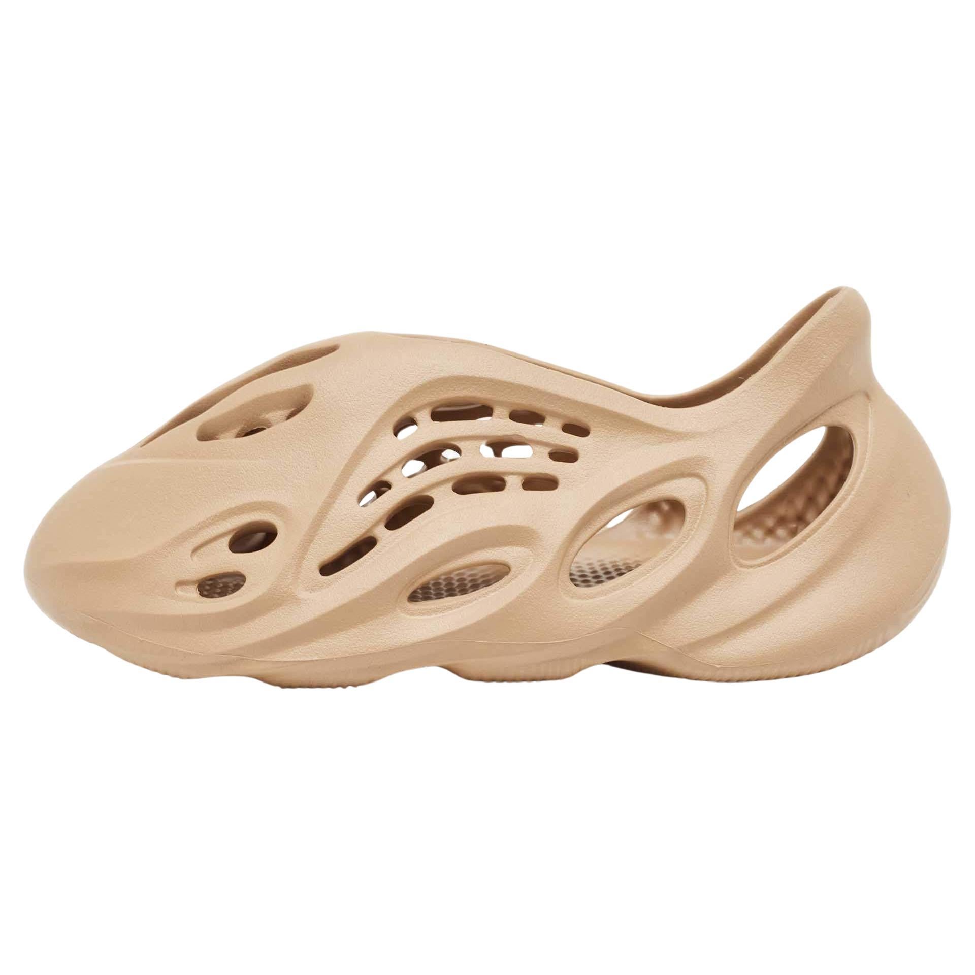 Yeezy x Adidas Brown Rubber Foam Runner Ochre Sneakers Size 42 For Sale ...