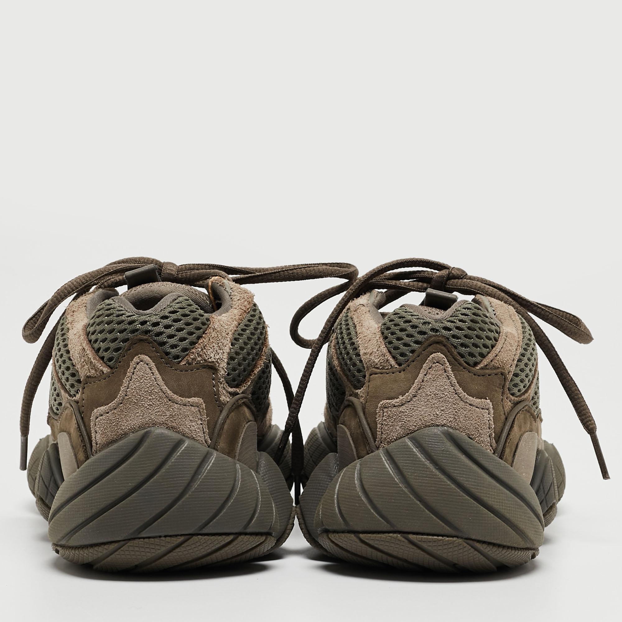 Yeezy x Adidas Brown Suede and Mesh 500 Clay Brown Sneakers Size 39 1/3 ...