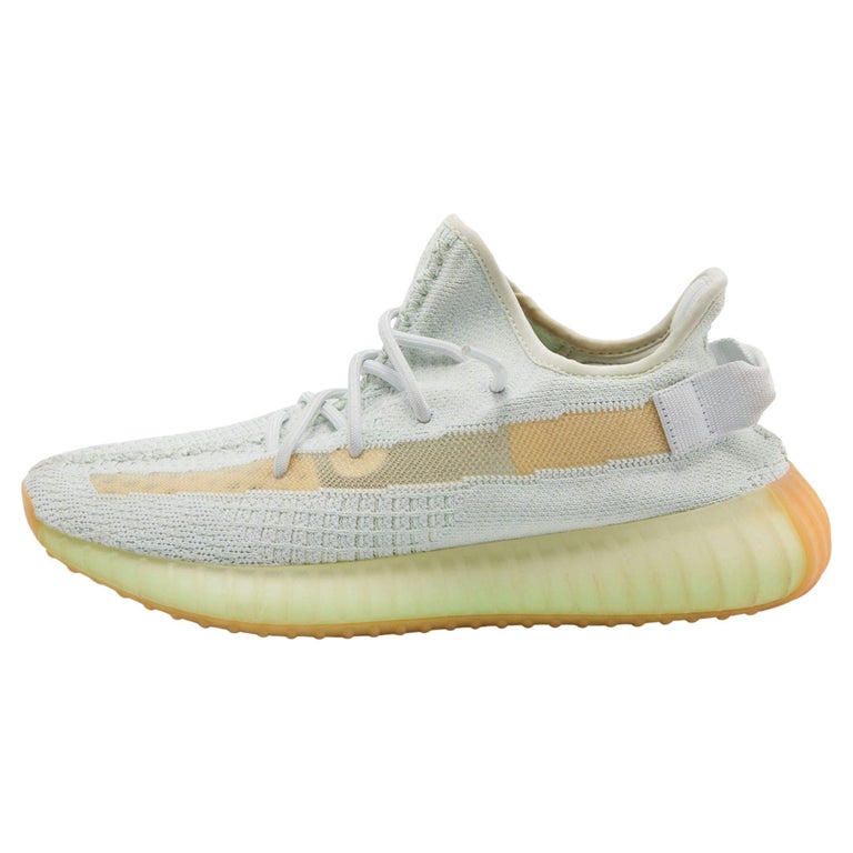 Yeezy x Adidas Light Green Cotton Knit Boost 350 V2 Hyperspace Sneakers ...