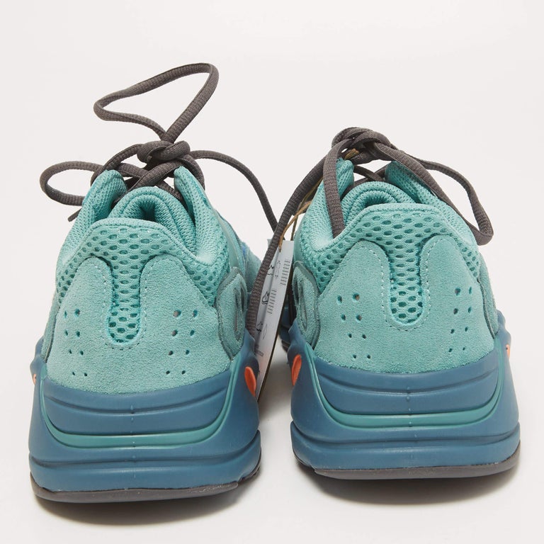Yeezy x Adidas Tricolor Mesh Suede Boost 700 Faded Azure Sneakers Size ...