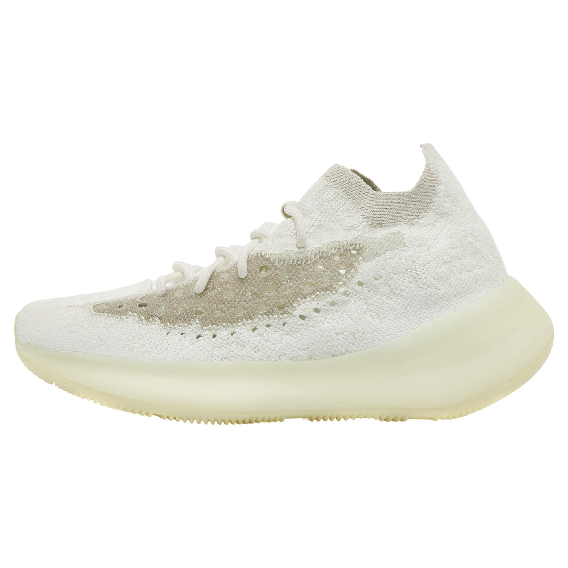 Yeezy x Adidas White Knit Fabric Boost 380 Calcite Glow Sneakers Size ...