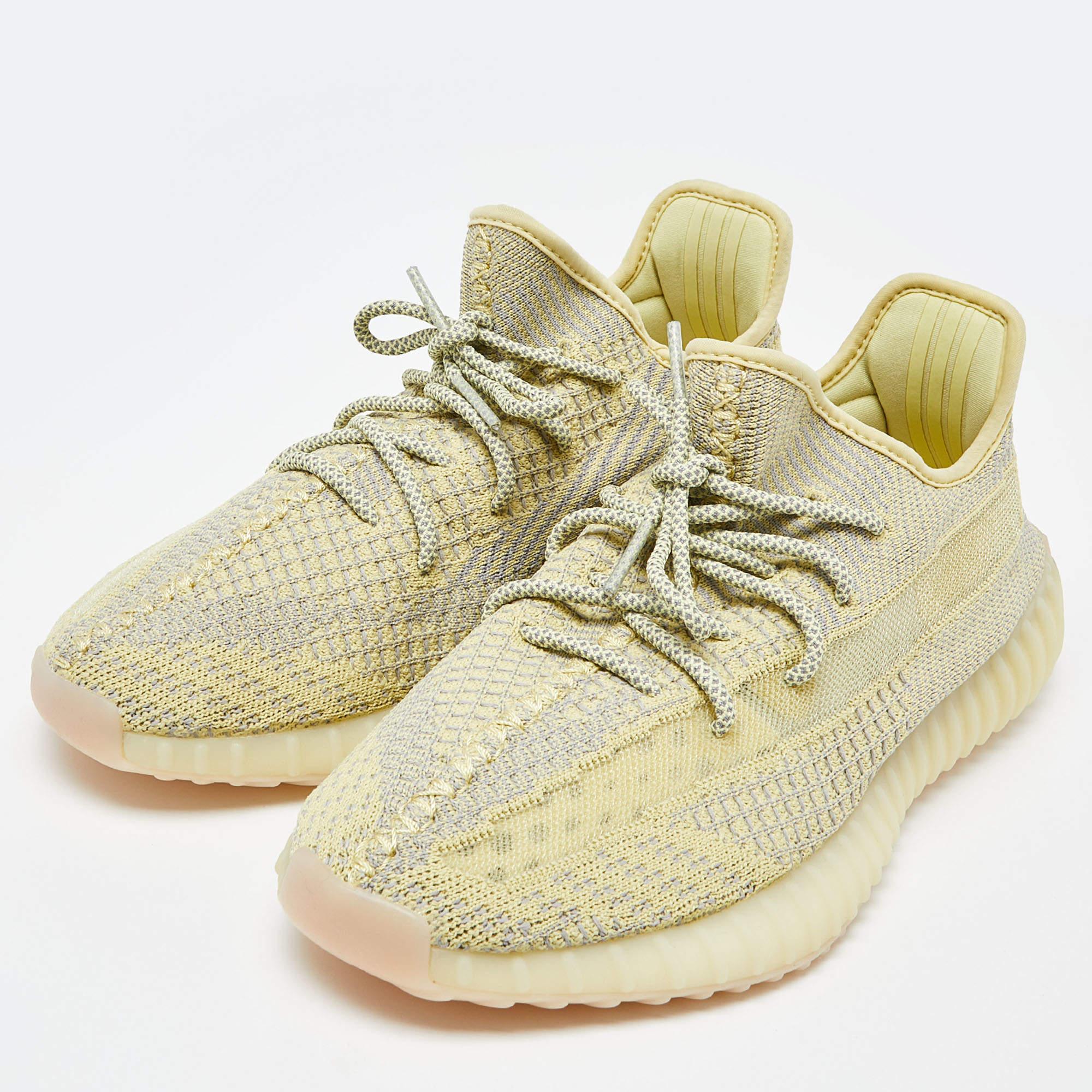 Yeezy x Adidas Yellow/Grey Knit Fabric Boost 350 V2 Antlia Non ...