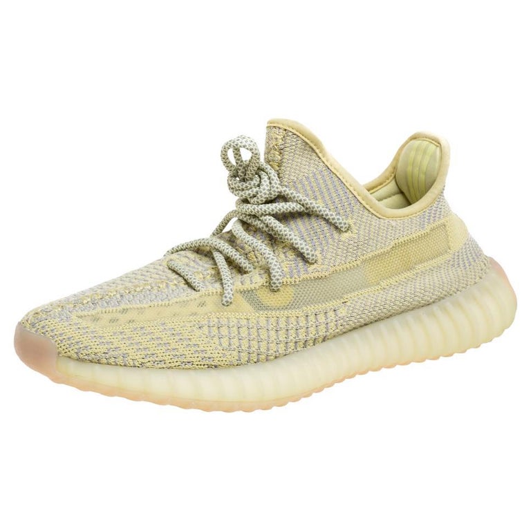 Yeezy x adidas Yellow Knit Fabric Boost 350 V2 Antlia Sneakers Size 42 ...