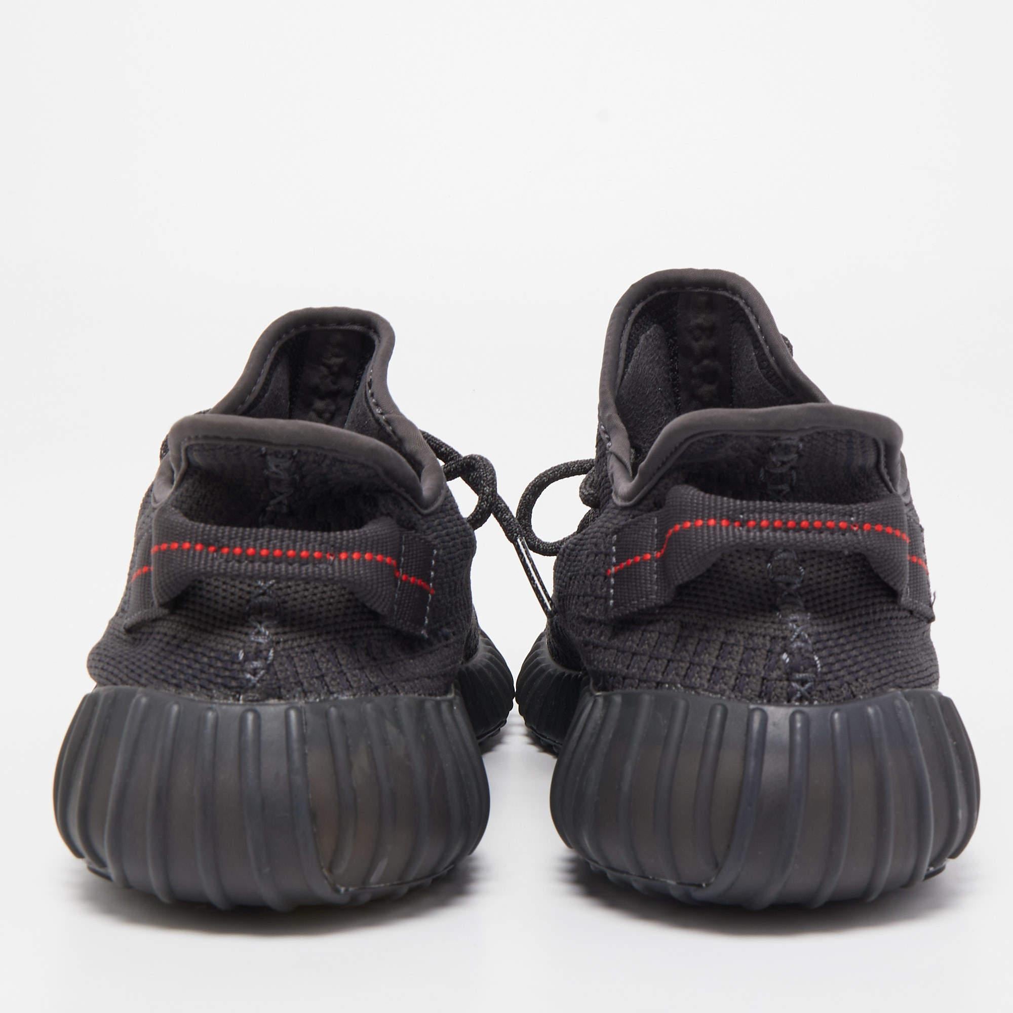 Yeezy x adiddas Black Knit Fabric 350-V2 Static Black Reflective ...