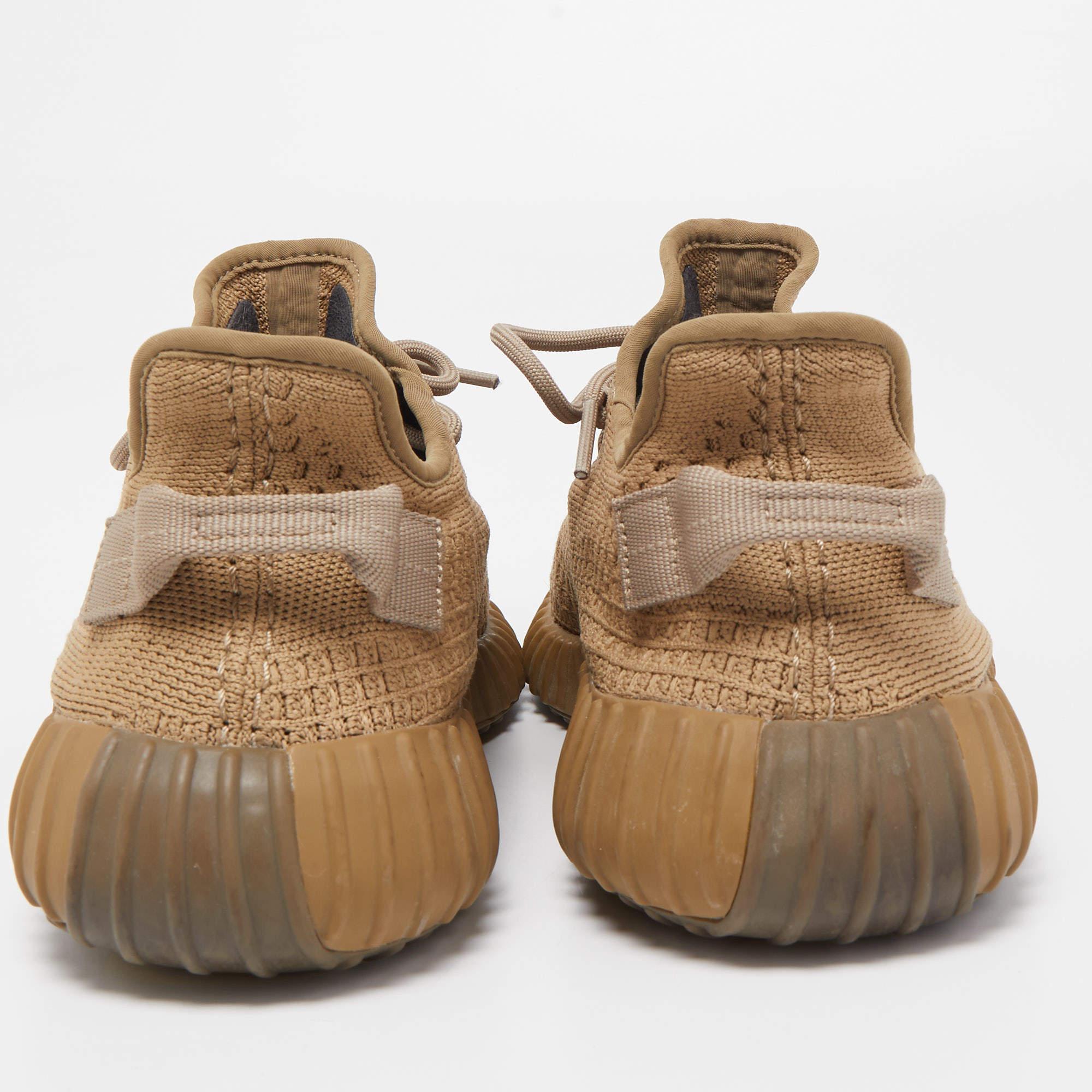 Yeezy x adiddas Brown Knit Fabric 350-v2 Earth Sneakers Size 44 For ...