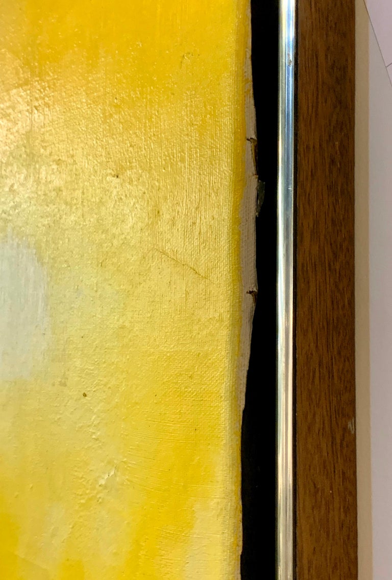 Yellow and White Color Field Abstract Painting at 1stDibs