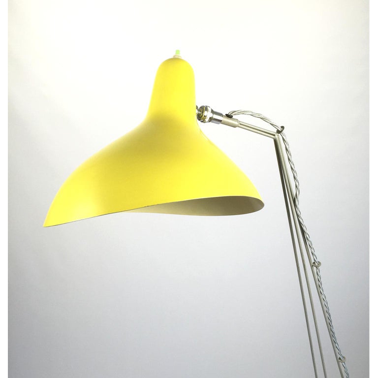 Yellow Architectural Floor Lamp by Bernard Schottlander, 1950s at ...