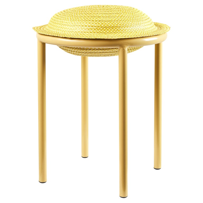Yellow Cana Stool by Pauline Deltour For Sale at 1stDibs