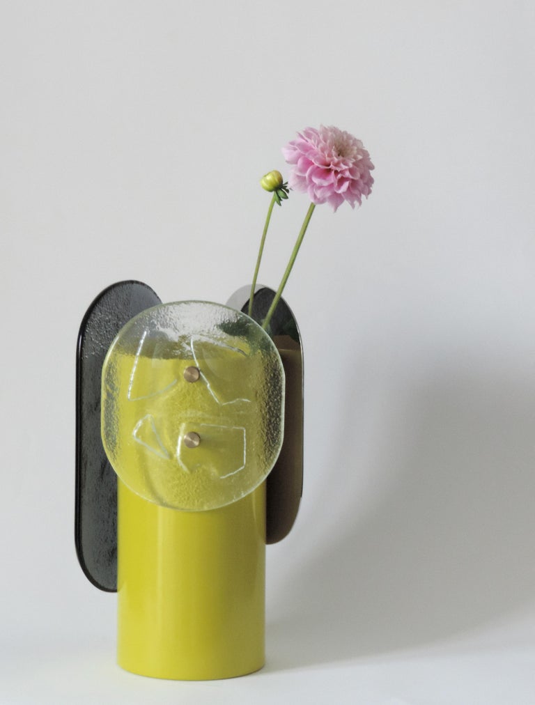 Yellow Chroma Vase by Saccal Design House For Sale at 1stDibs