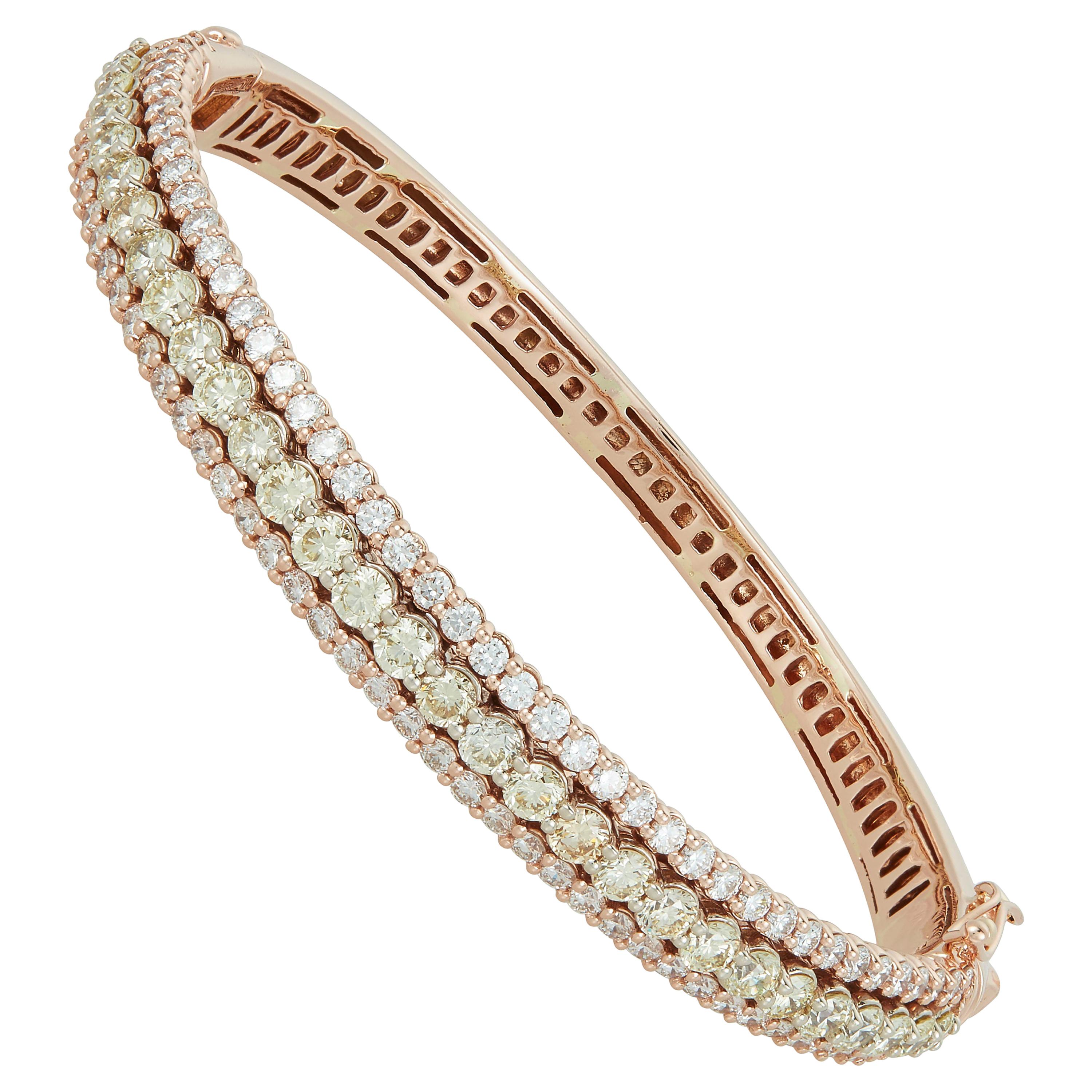 Three Row Diamond Tennis Bracelet At 1stdibs 3 Row Diamond Tennis