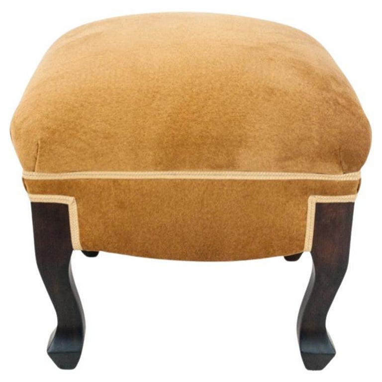 Yellow Footstool, Northern Europe, circa 1940s For Sale at 1stDibs