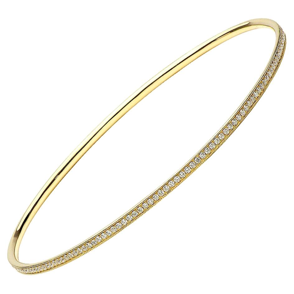 Super-Chic French Ivory and Yellow Gold Horse Motif Bangle at 1stDibs