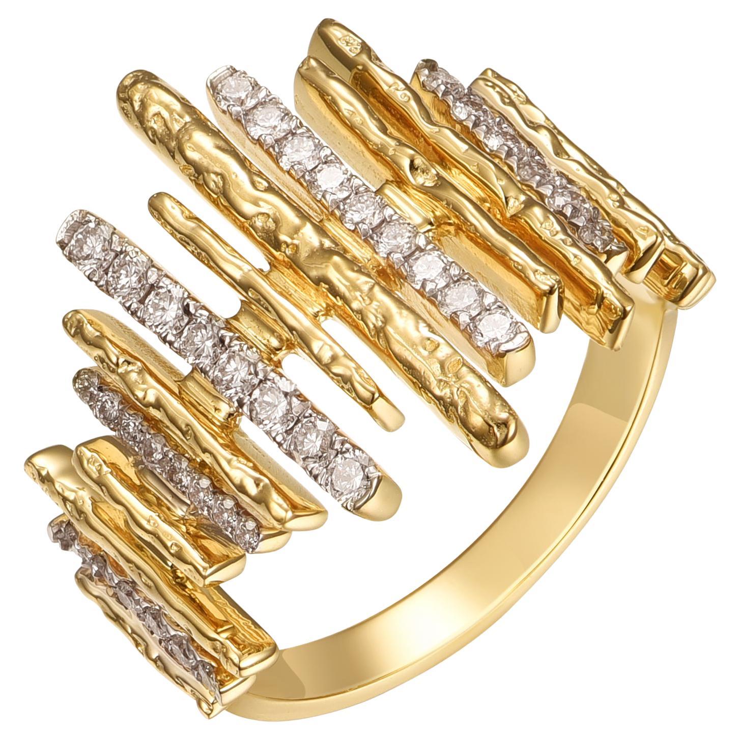 Gold and Diamond Spinner Ring by Norman Teufel at 1stDibs | teufel ...