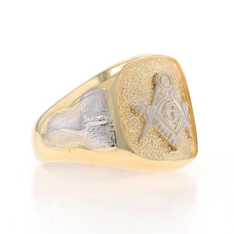 Yellow Gold Blue Lodge Men's Master Mason Ring - 10k Masonic For Sale ...