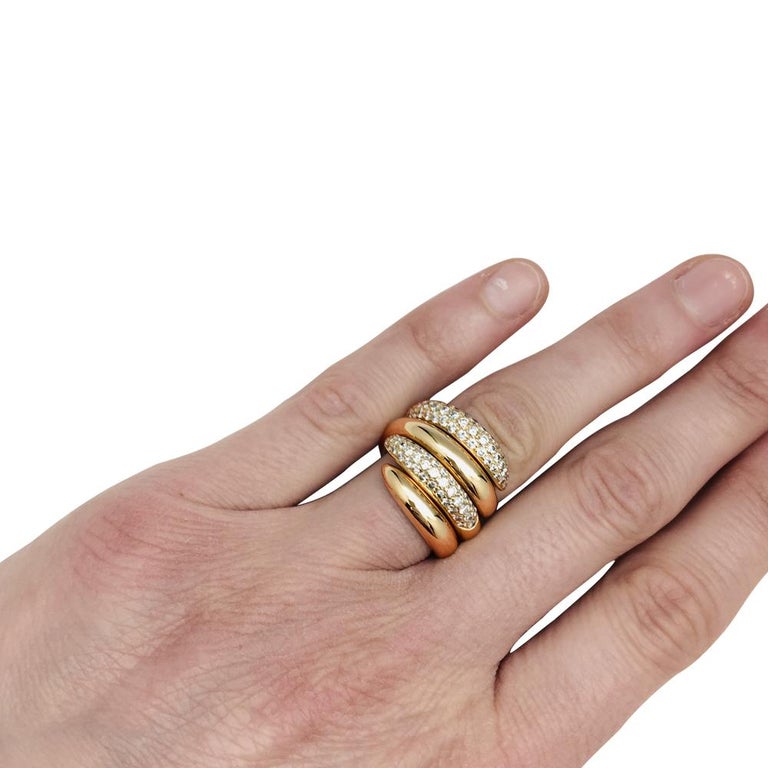 Yellow Gold Chaumet Rings "Tango" Collection, Diamonds at 1stDibs ...