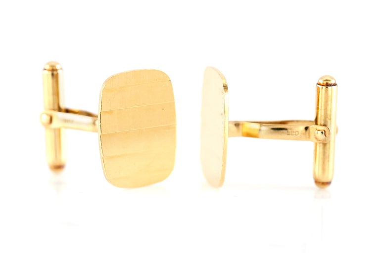 Yellow Gold Cufflinks For Sale at 1stDibs