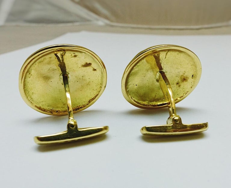 Yellow Gold Cufflinks For Sale at 1stDibs