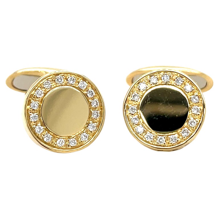 Yellow Gold Cufflinks For Sale at 1stDibs