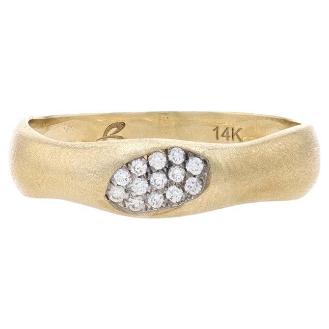 1.03cttw Prong Set Round Cut Diamond Band Ring 14k Yellow Gold For Sale ...