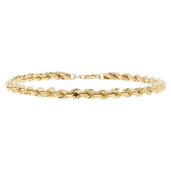 Yellow Gold Rolo Chain Bracelet 7 3/4" - 14k For Sale at 1stDibs