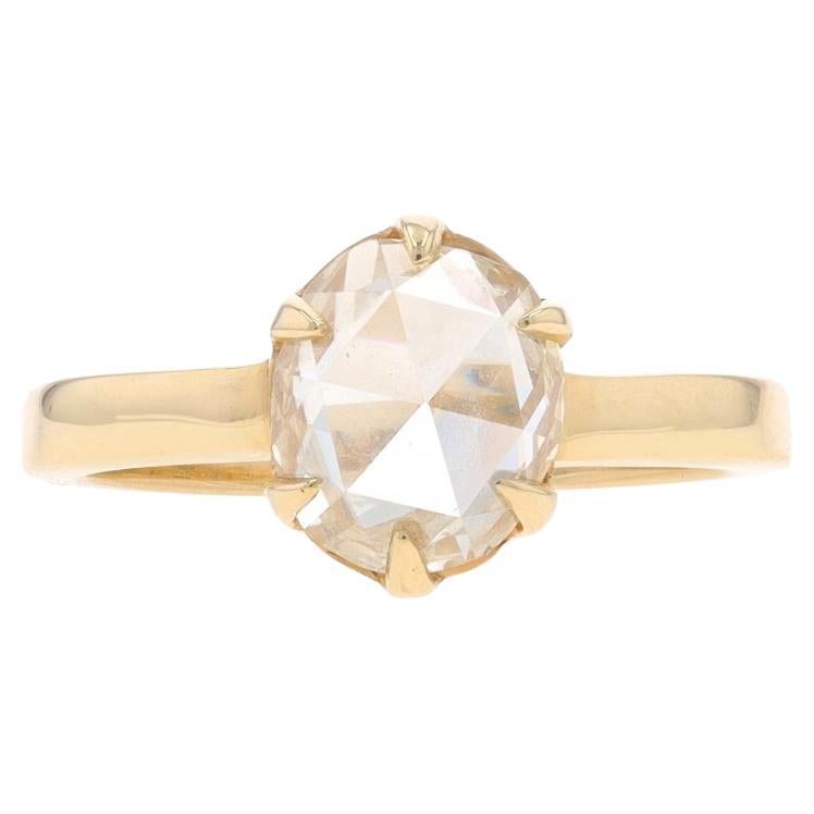 14K Rose Gold Oval Diamond Engagement Setting 1.07 Ct Melee VS-G For ...