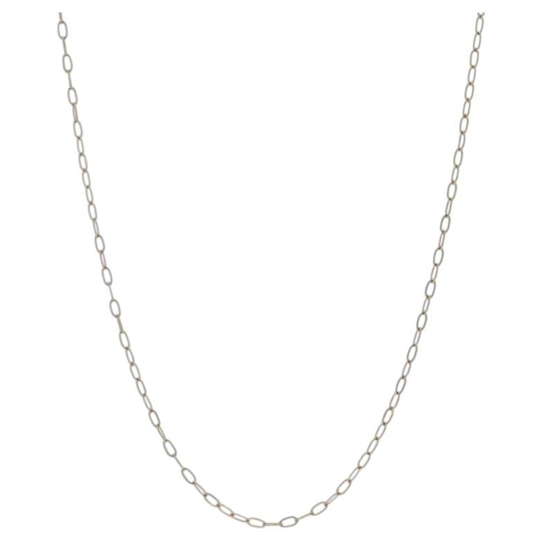 Yellow Gold Cable Chain Necklace 16 1/2" - 14k For Sale at 1stDibs
