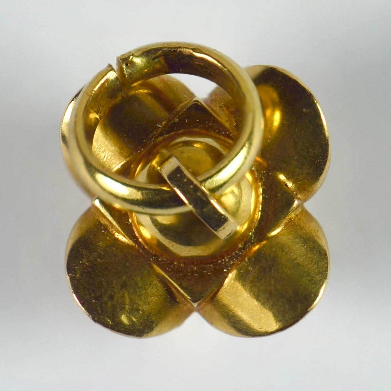 Yellow Gold Gem Set Stop Go Traffic Lights Charm Pendant at 1stDibs