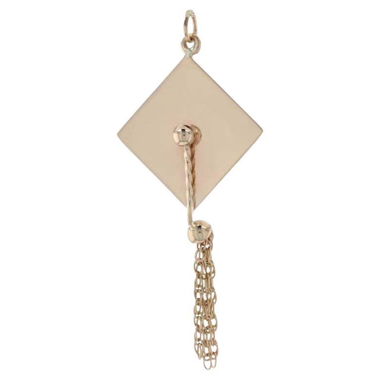 Yellow Gold Graduation Cap Pendant, 14k Graduate's Education Keepsake ...