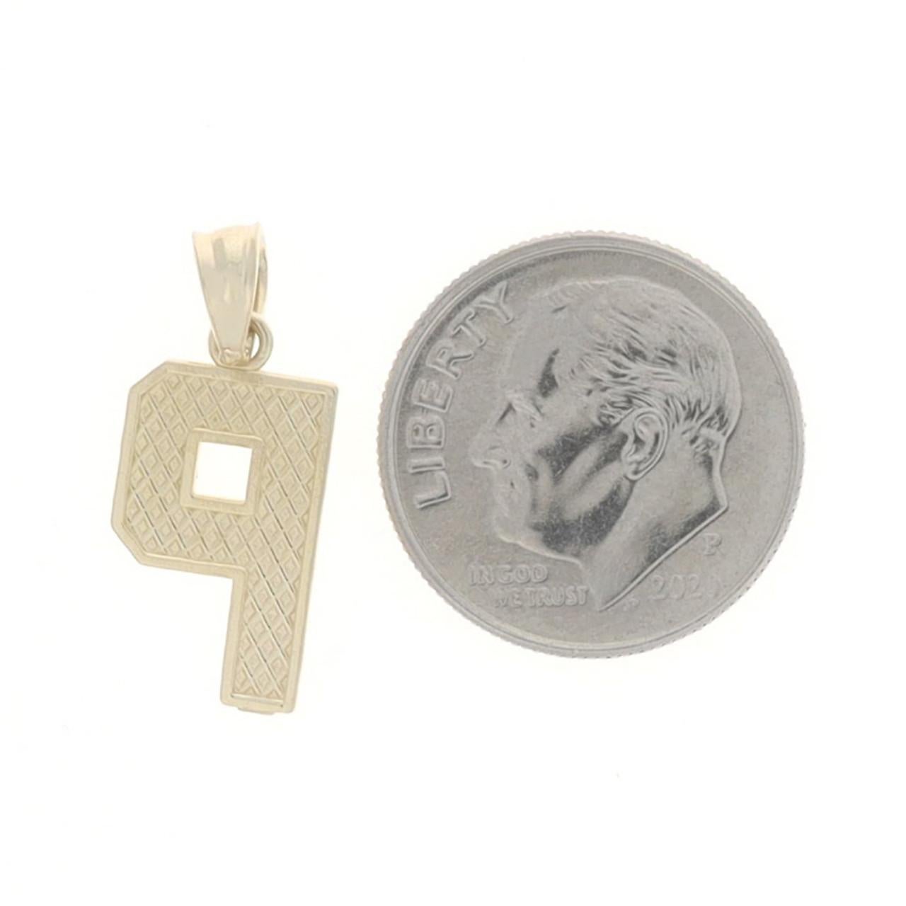 Yellow Gold Initial P Pendant 10k Monogram Letter For Sale at 1stDibs