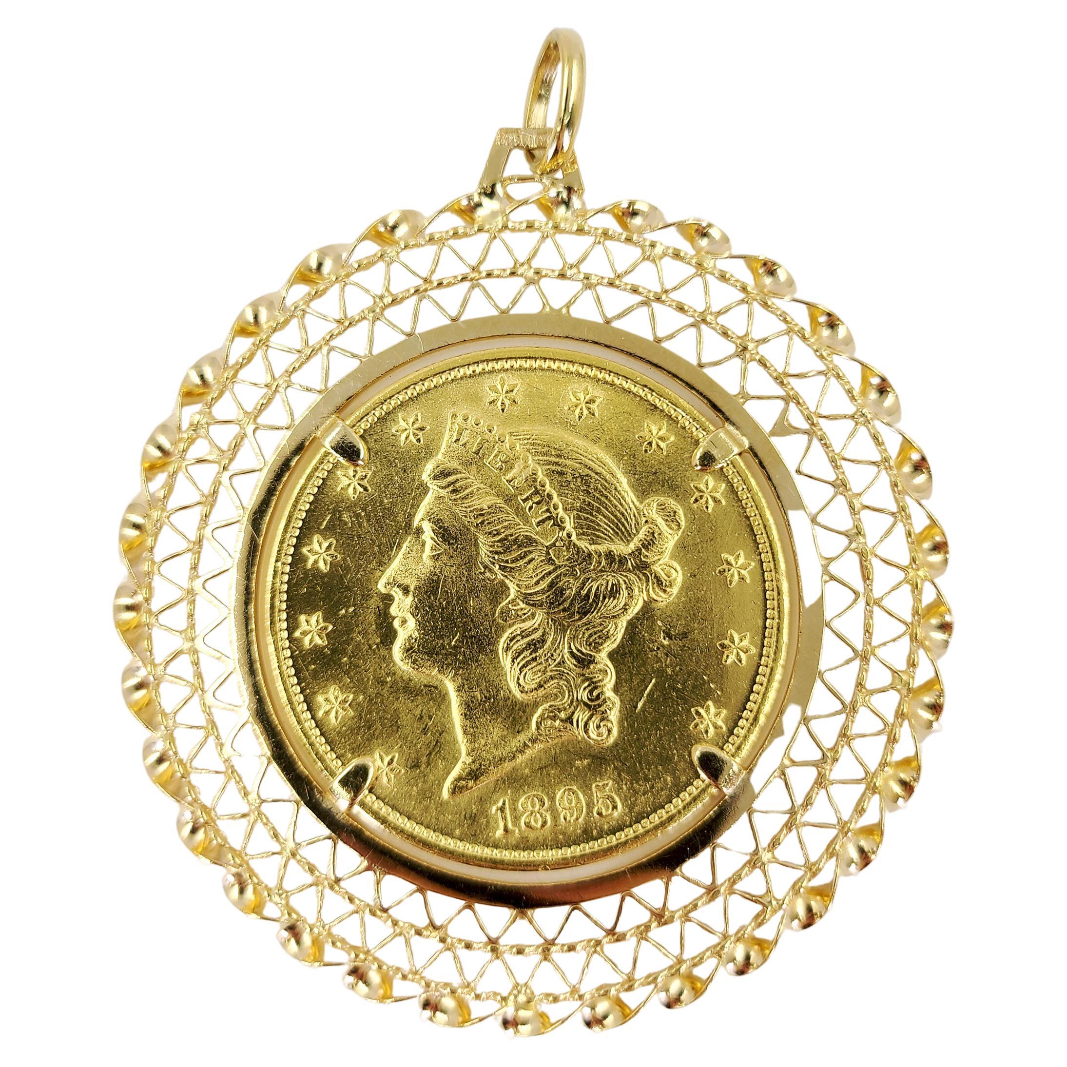 Custom Diamond Gold Coin Bezel for Your Coins, Ben Dannie For Sale at ...