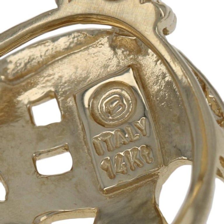 Yellow Gold Roman Colosseum Statement Ring, 14k Flavian Amphitheatre ...