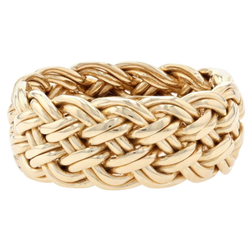 Customizable Yellow Gold Sailor's Knot Statement Band, 14k Nautical ...