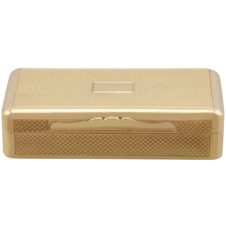 Antique Yellow Gold Snuff Box by Charles Rawlings at 1stDibs