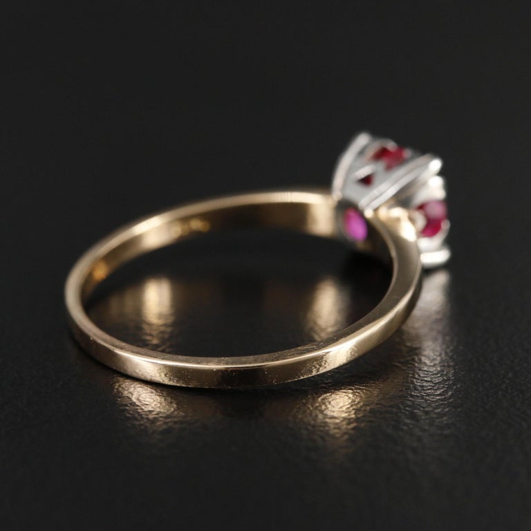 Customizable 18K Gold Certified Natural Victorian Ruby Antique Art Deco ...