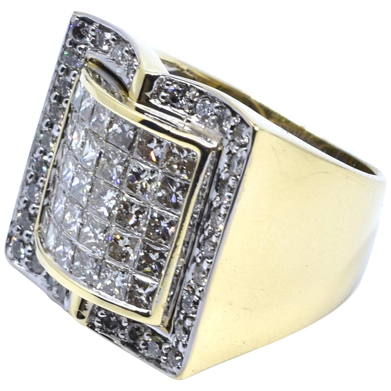 Diamond Ring Square Top - 3 For Sale on 1stDibs | diamond squad top ...