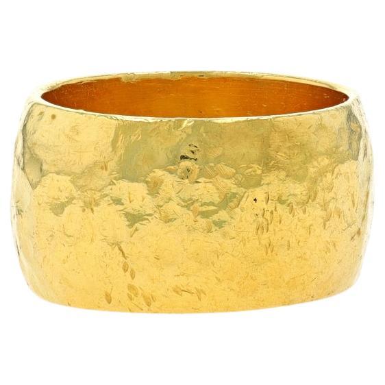 Diamond Concave Hammered Wide Band at 1stDibs | concave ring, 5428724 ...