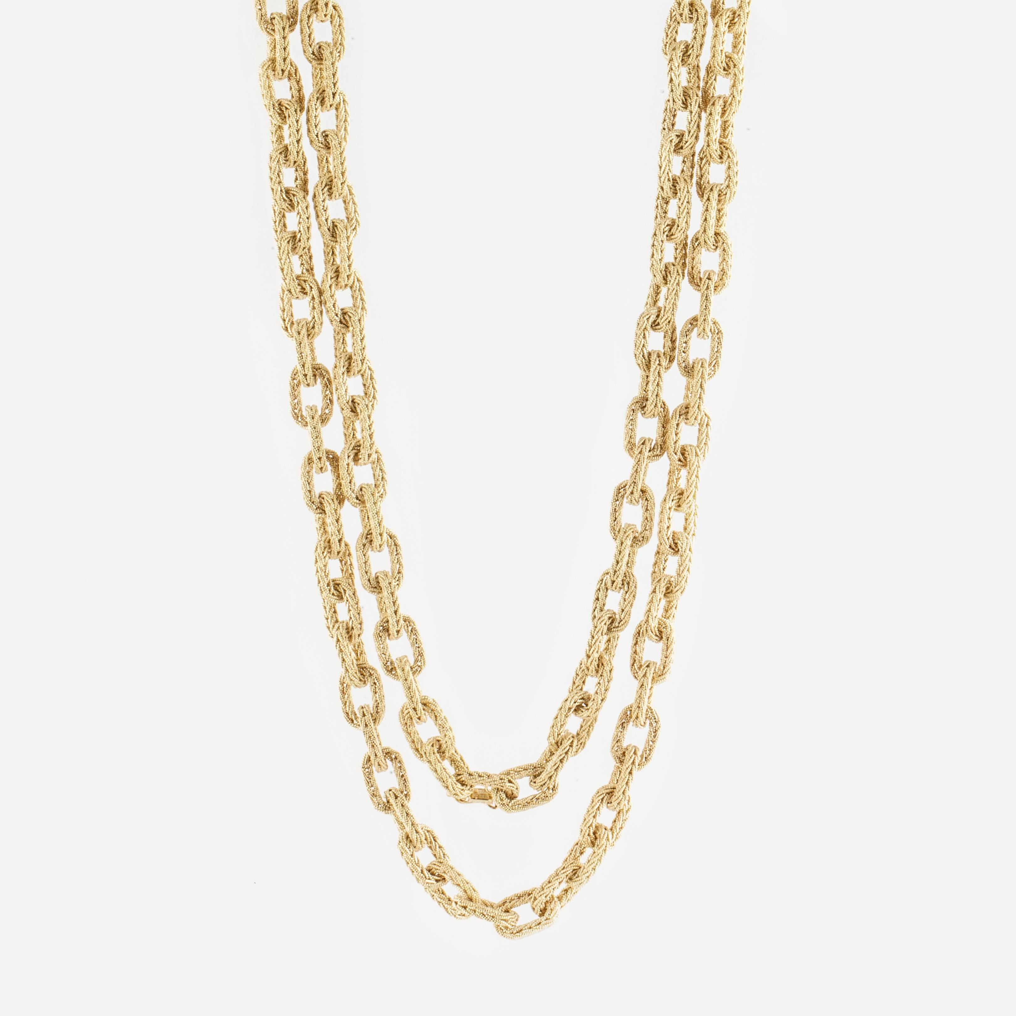 Woven Link Convertible Necklace in 18K Gold at 1stDibs | convertible ...