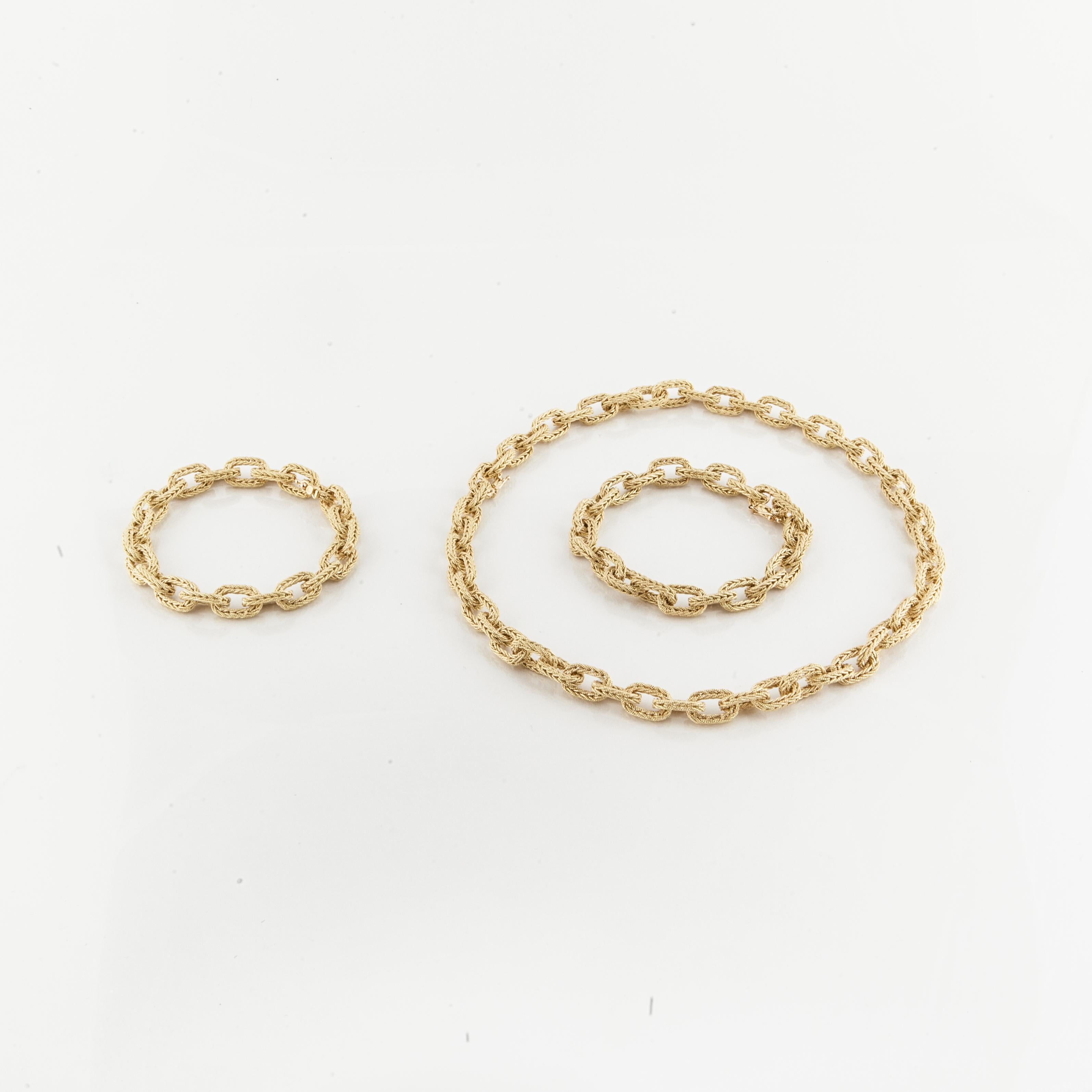 Woven Link Convertible Necklace in 18K Gold at 1stDibs | convertible ...