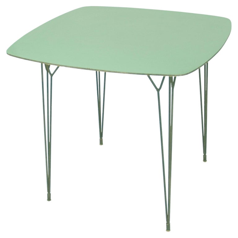 Yellow and Green Double-Sided Table by Nisse Strinning for String For ...